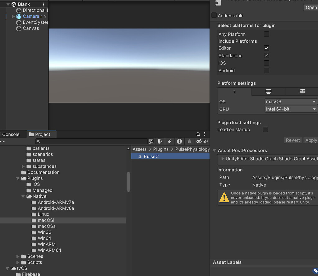 Pulse Engine in editor on MacOS Intel - Pulse Physiology Engine - Kitware